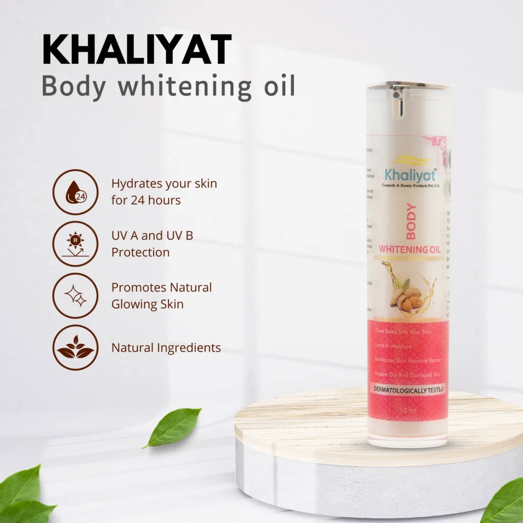 Body Whitening Oil by Nisha Lambha – Glow & Hydrate Naturally